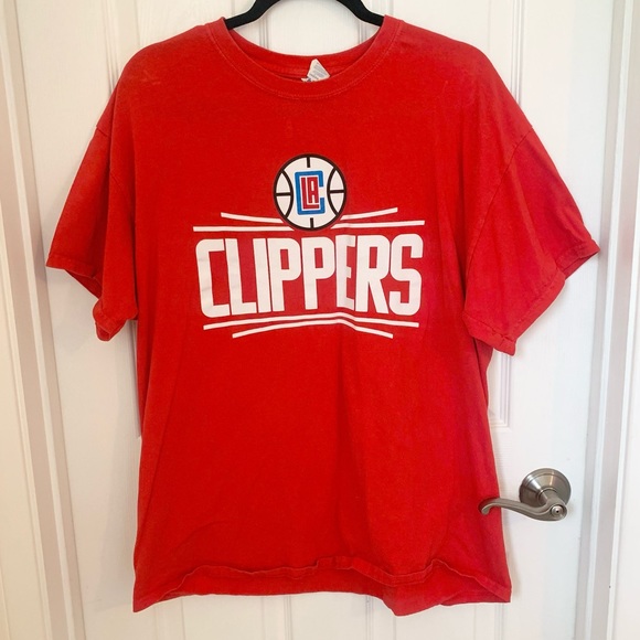 Shirts | 5 For 25 Clipper Basketball Red Tshirt Xl | Poshmark